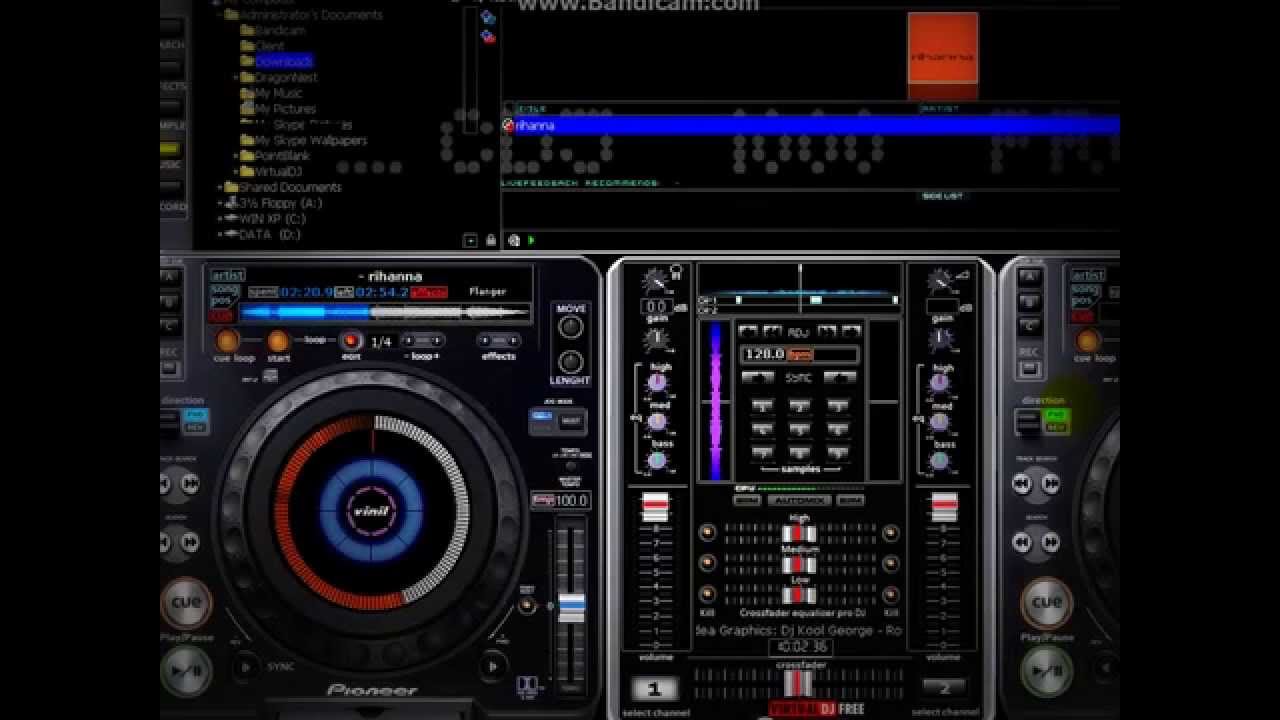 Virtual DJ Pioneer 4 decks - YouTube