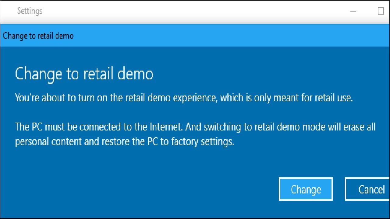 Stupid Geek Tricks: How to Enable Windows 10’s Hidden Retail Demo Mode ...