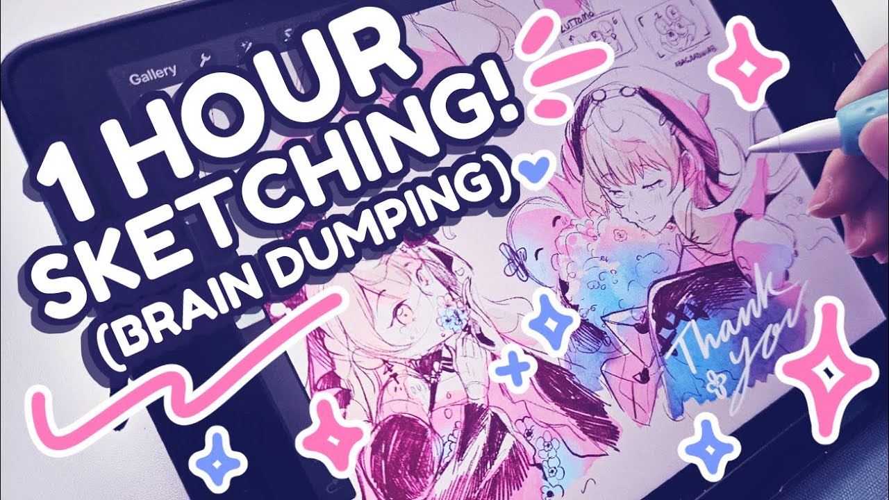 Sketching Brain Dumping Drawing Session! - YouTube