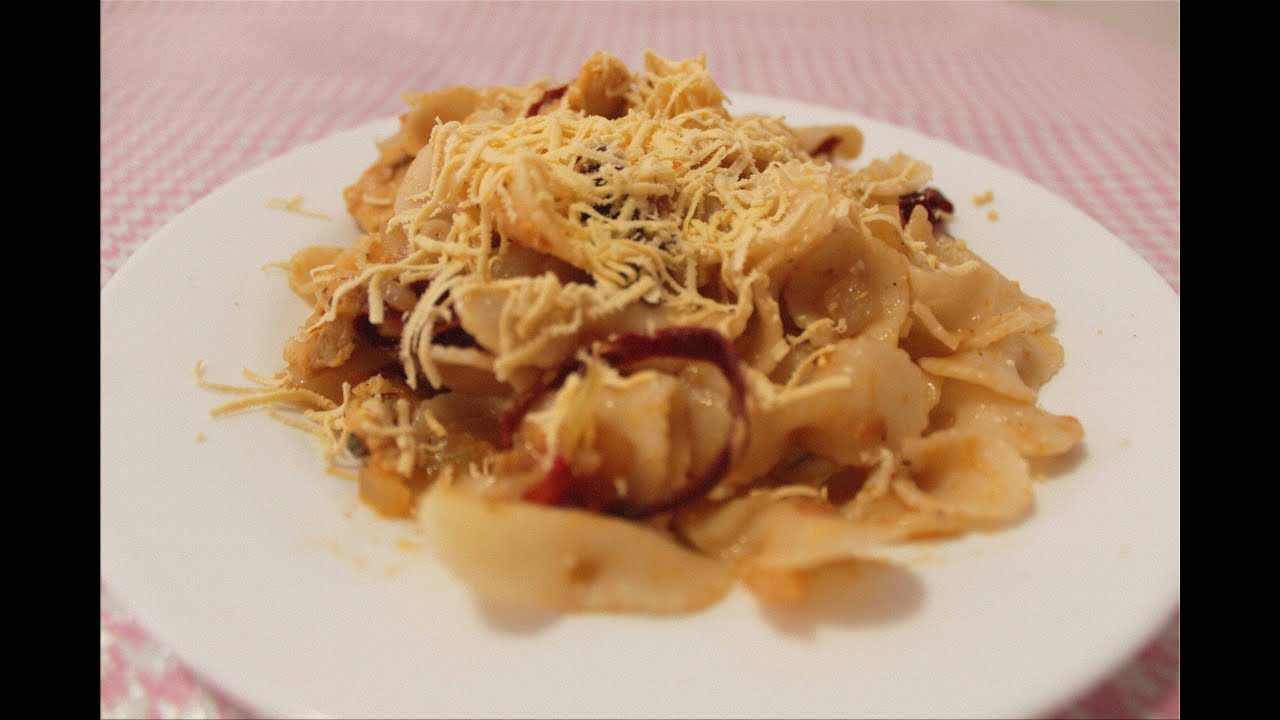 Pasta con pollo al chipotle y huajillo - YouTube