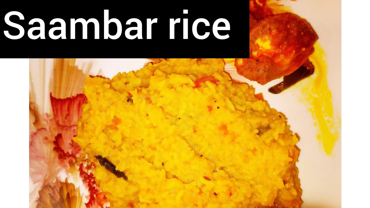 Saambar saatham , side dish egg gravy #saambar rice with egg gravy in ...