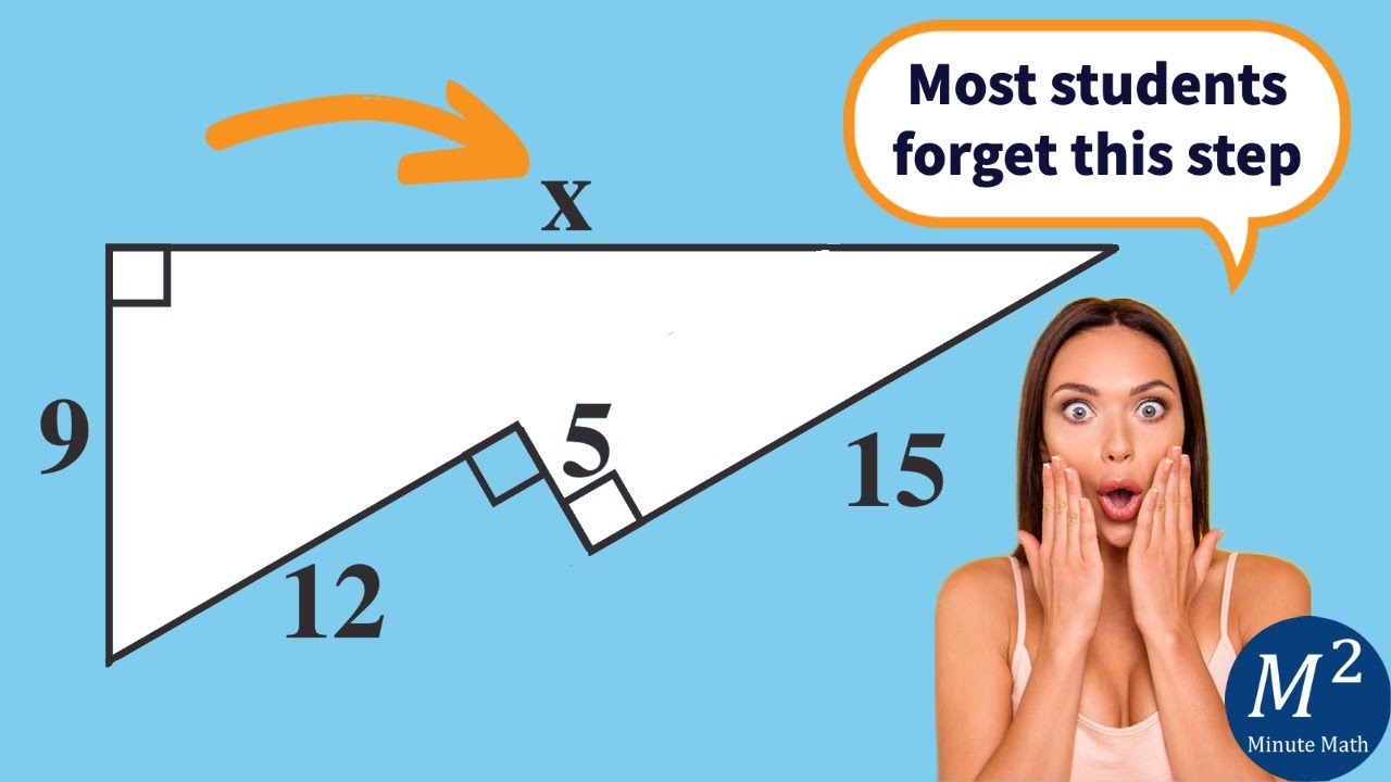 Find the Value of "x" in the Given Figure | Minute Math #geometry - YouTube