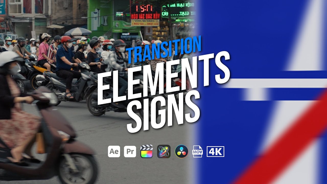 Transition Elements Signs (After Effects Template - Premiere Pro MOGRTs ...