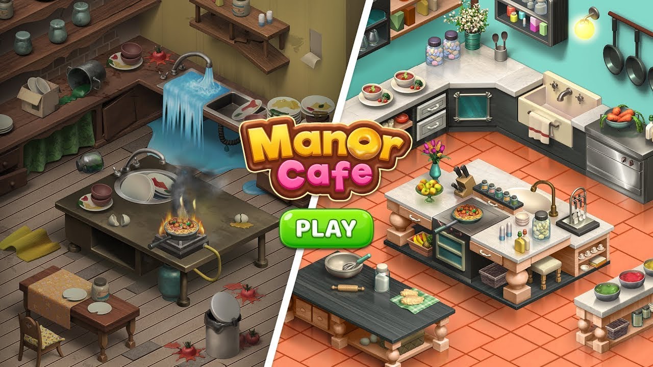 Manor Cafe - Match 3 Puzzle & Rennovation Game - YouTube
