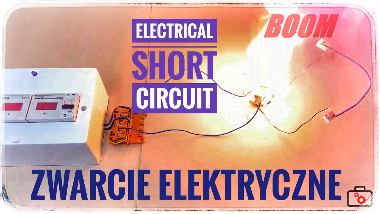 Zwarcie elektryczne 230 V, spięcie elektryczne - odc.1/2 eksperyment ...