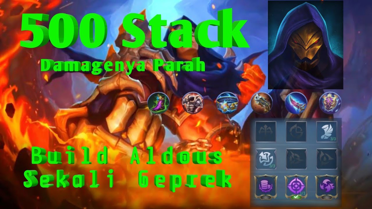 CARA CEPAT ALDOUS 500 STACK •GAME PLAY AND TUTORIAL ALDOUS• ITEM & BUILD ALDOUS - YouTube
