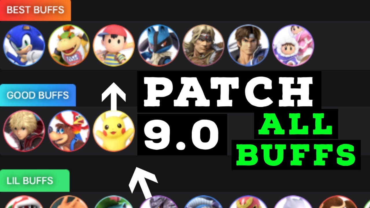 ALL NEW BUFFS & NERFS! Smash Ultimate 9.0.0 - ALL FIGHTER ADJUSTMENTS ...