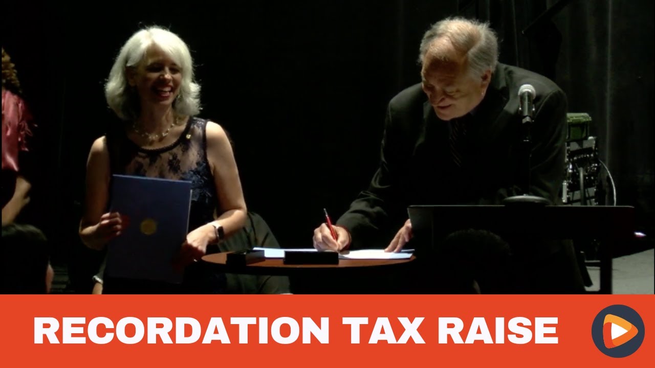 Elrich Signs Bill Raising Recordation Tax - YouTube