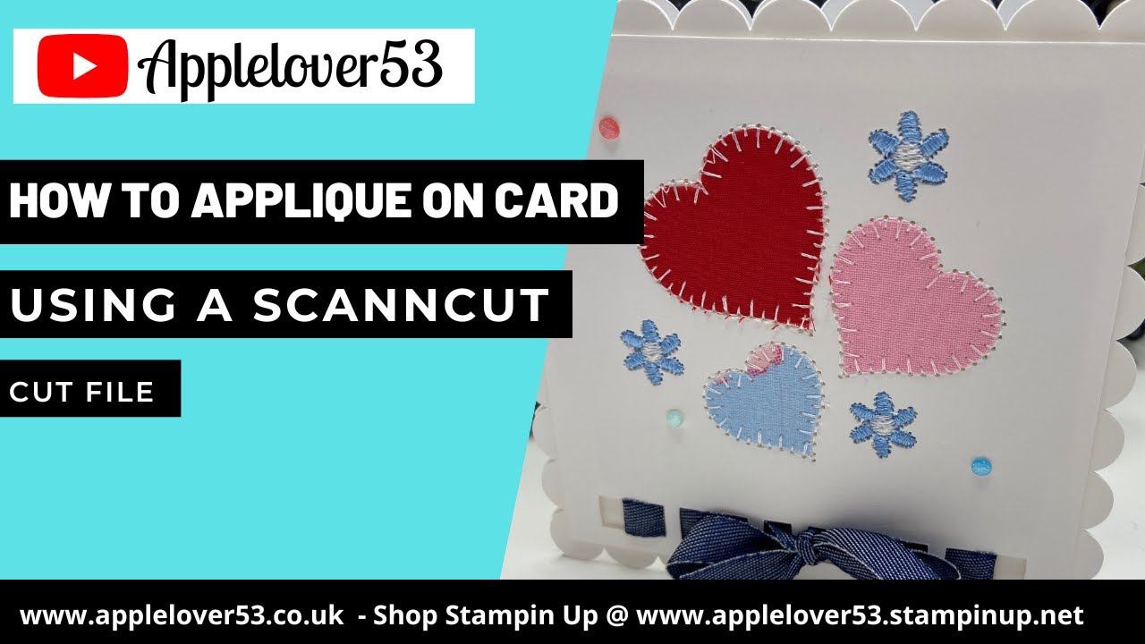 How To Appliqué On Card Stock Using A ScanNCut Cut & Brother V5LE ...