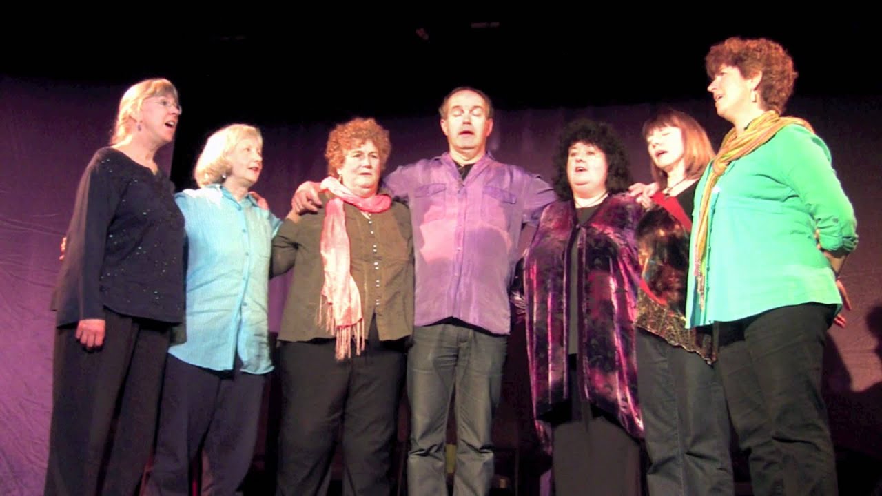 THE GAELIC WOMEN SINGERS / CELTIC CHORALE CHORUS on Hornby Island April ...