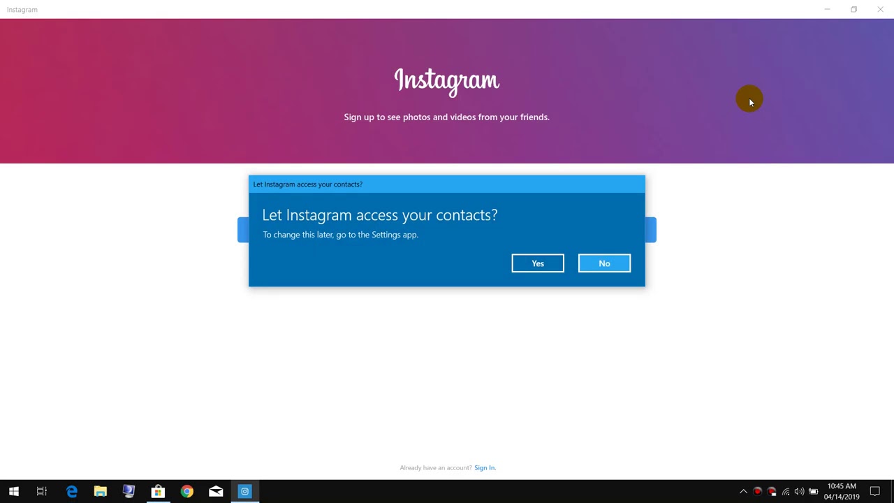 How to Install Instagram in Windows 10 PC Laptop - YouTube