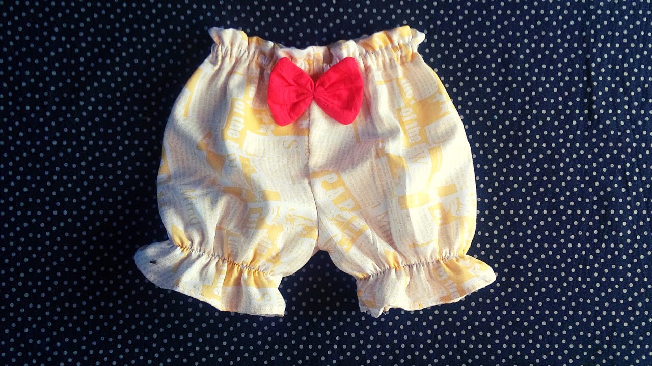 baby short, baby bloomer, cutting and stitching , step by step, very ...