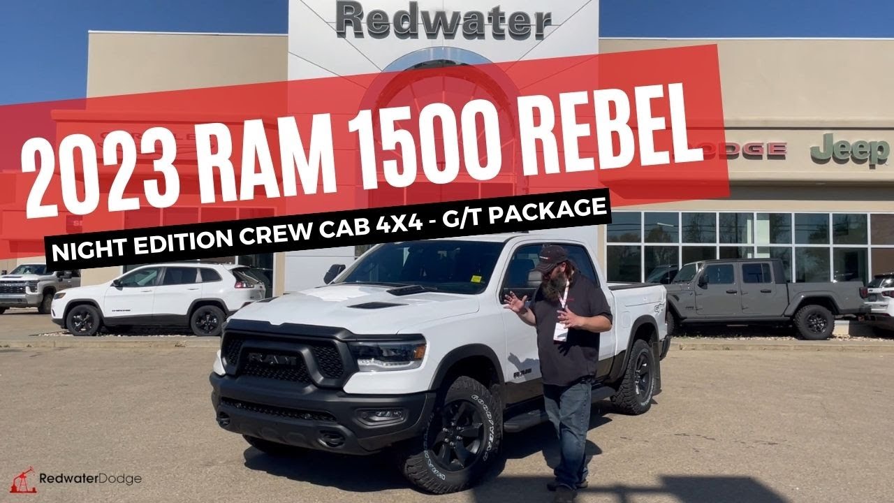 New 2023 Ram 1500 Rebel Night Edition Crew Cab 4x4 - GT Package | Stock ...