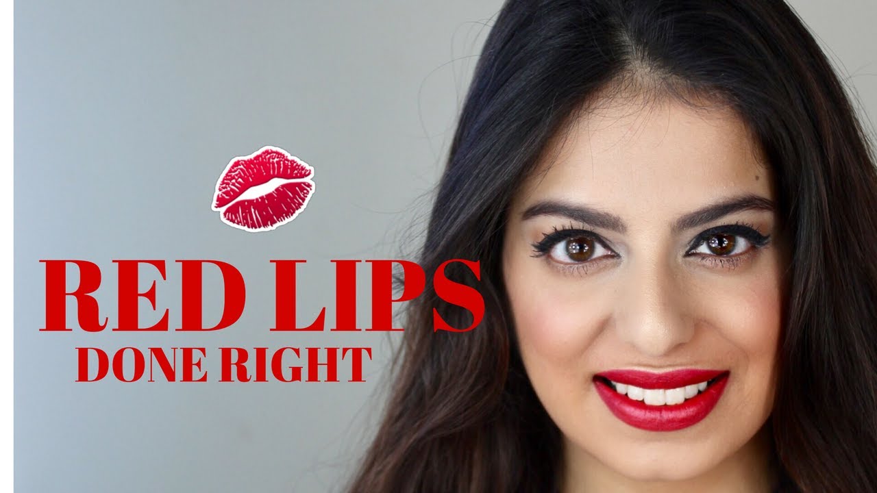 Sexy Red Lips Winged Eyeliner Makeup Look Youtube