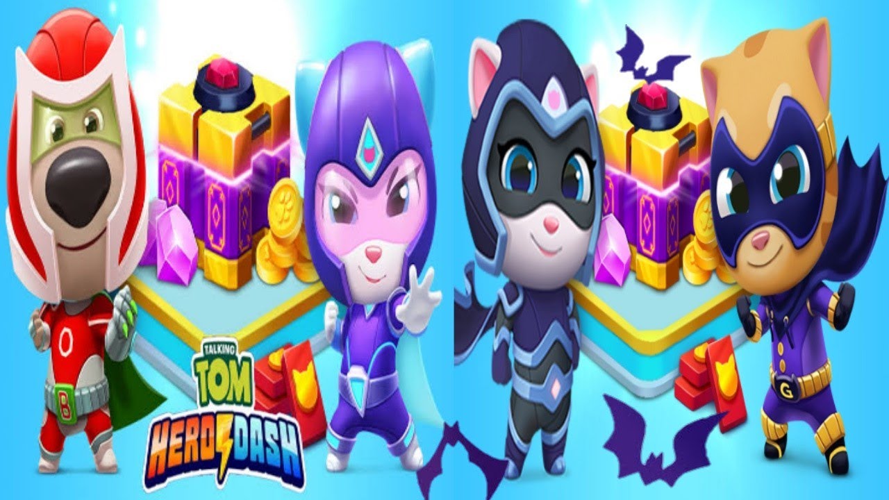 Talking Tom Hero Dash Midnight Ginger & Moonlight Angela vs Arctic ...