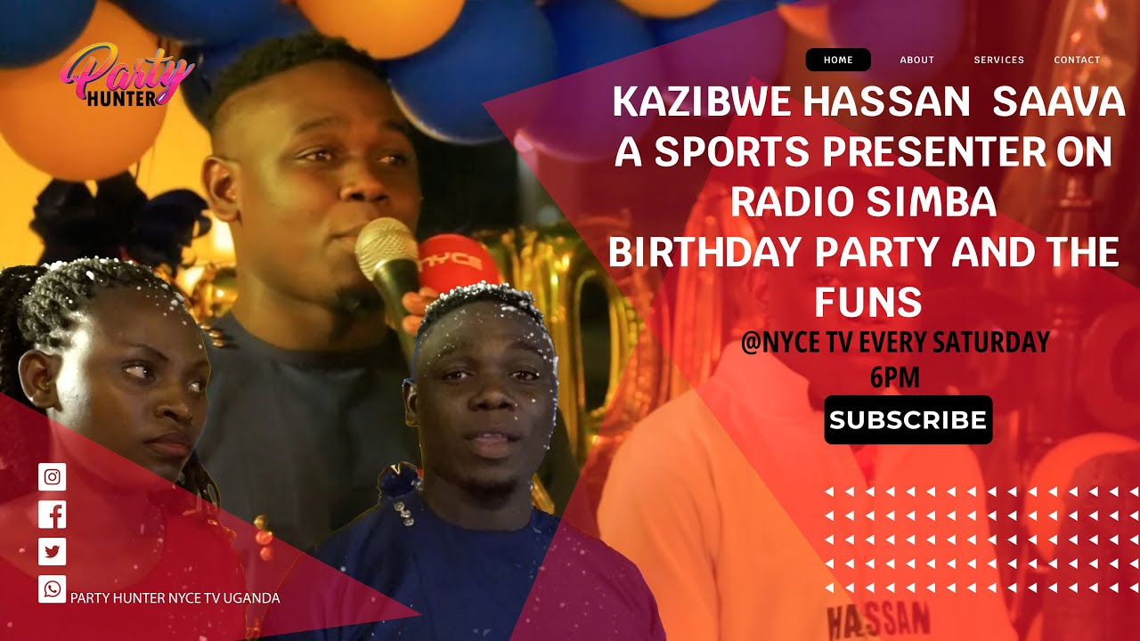 kazibwe hassan saava a sports presenter on radio simba celebrates his ...