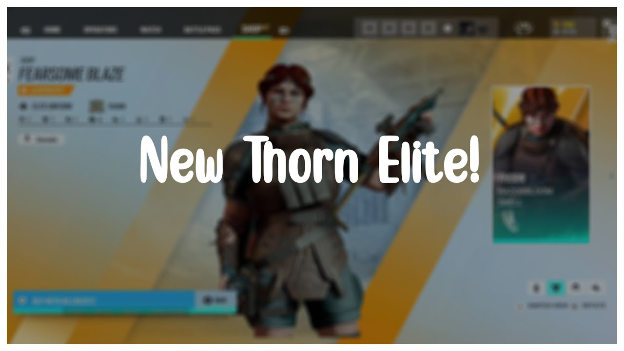 NEW Thorn Elite Showcase! (Rainbow Six Siege) - YouTube