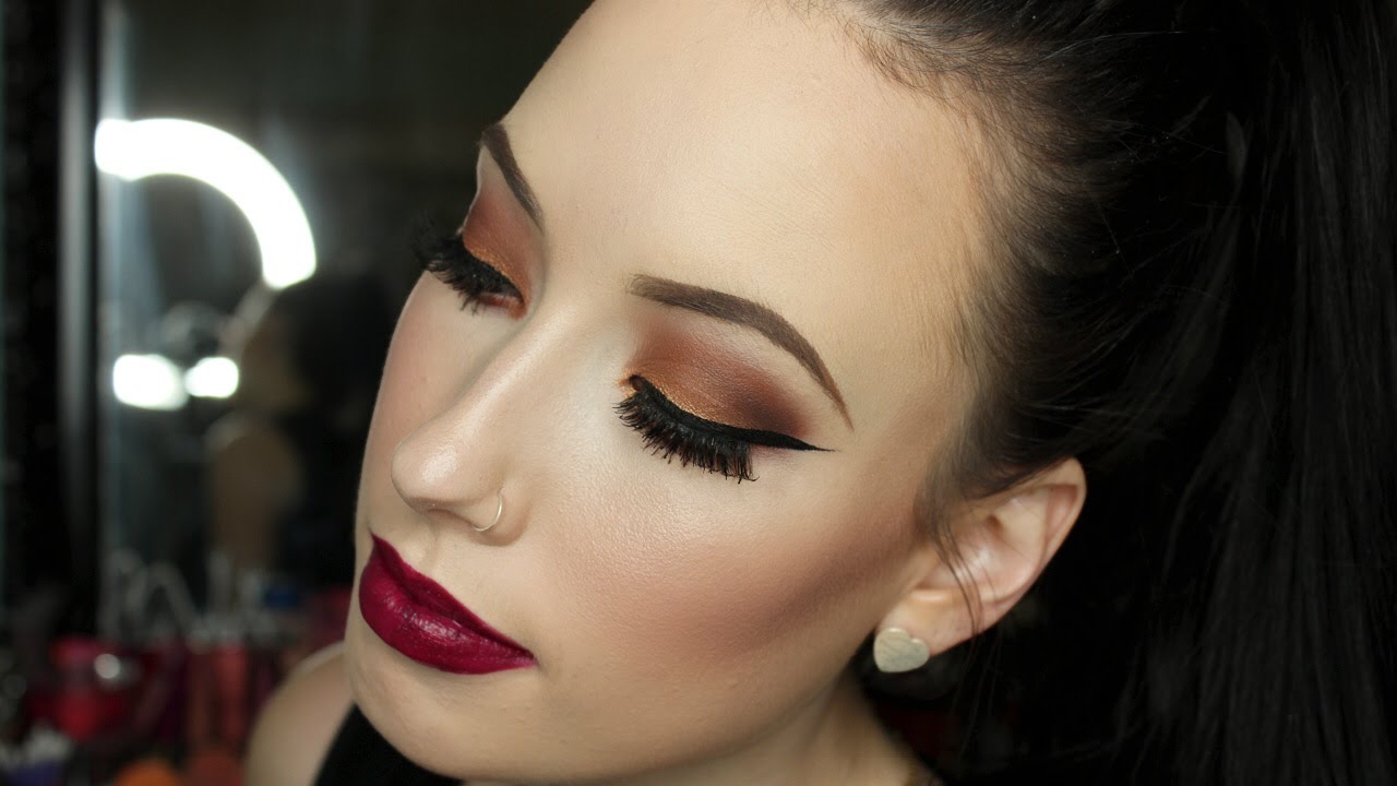 Warm Golden Fall Makeup Tutorial 2014 | lesleydoesmakeup - YouTube
