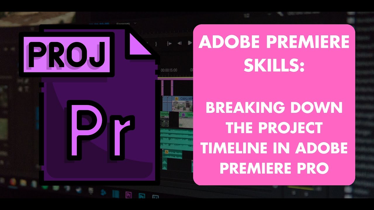 Adobe Premiere Skills: Breaking Down the Project Timeline in Adobe ...