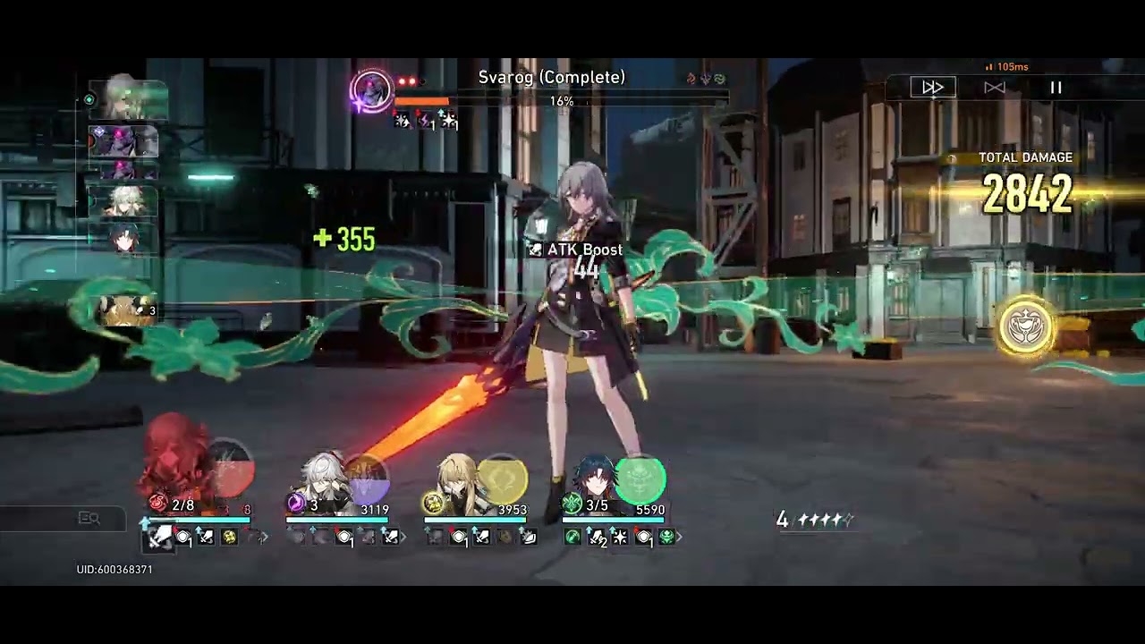 Honkai Stair Rail Simulated Universe World 4 Boss lv 3 ( Running ...