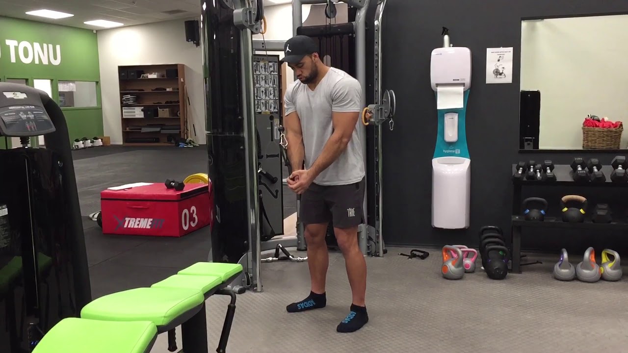 High Cable Wood Chopper - YouTube