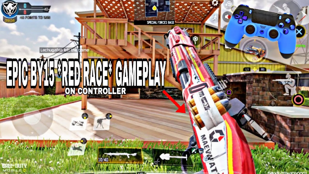 EPIC BY15 *RED RACE* GAMEPLAY ON CONTROLLER😎 - YouTube