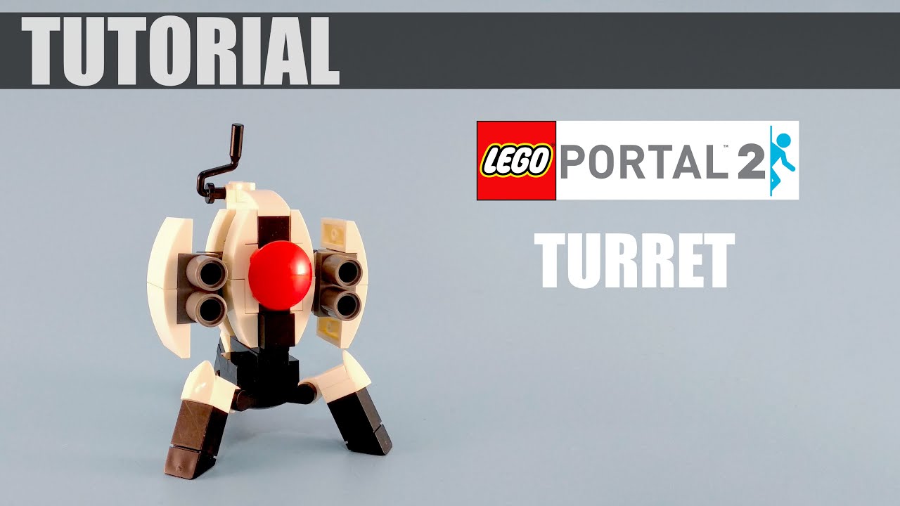 How to Build: Lego Portal Turret Funko pop style | Tutorial Video (HD ...
