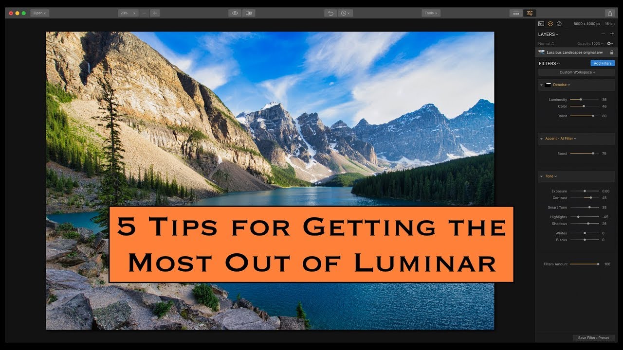 5 Tips for Getting The Most Out of Luminar - YouTube