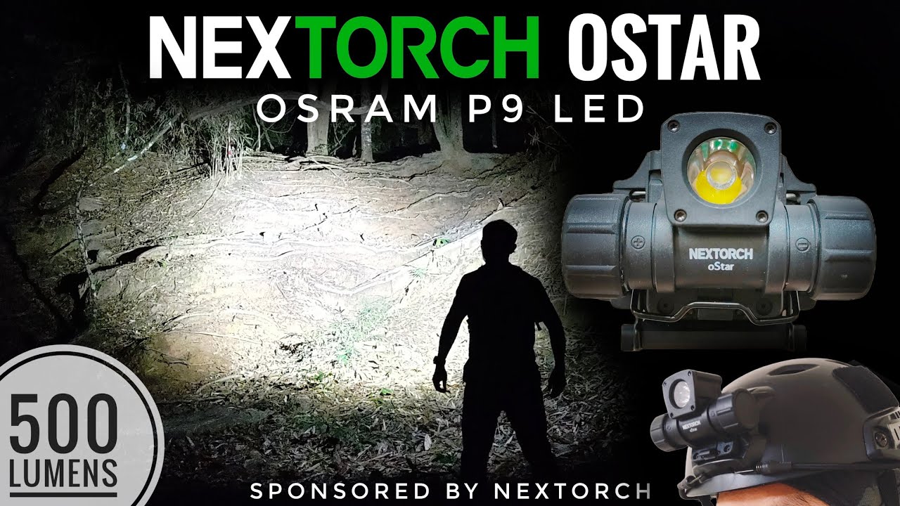 NEXTORCH oStar Multi-function High Performance Headlamp, Osram P9, 500lm, 131m - YouTube
