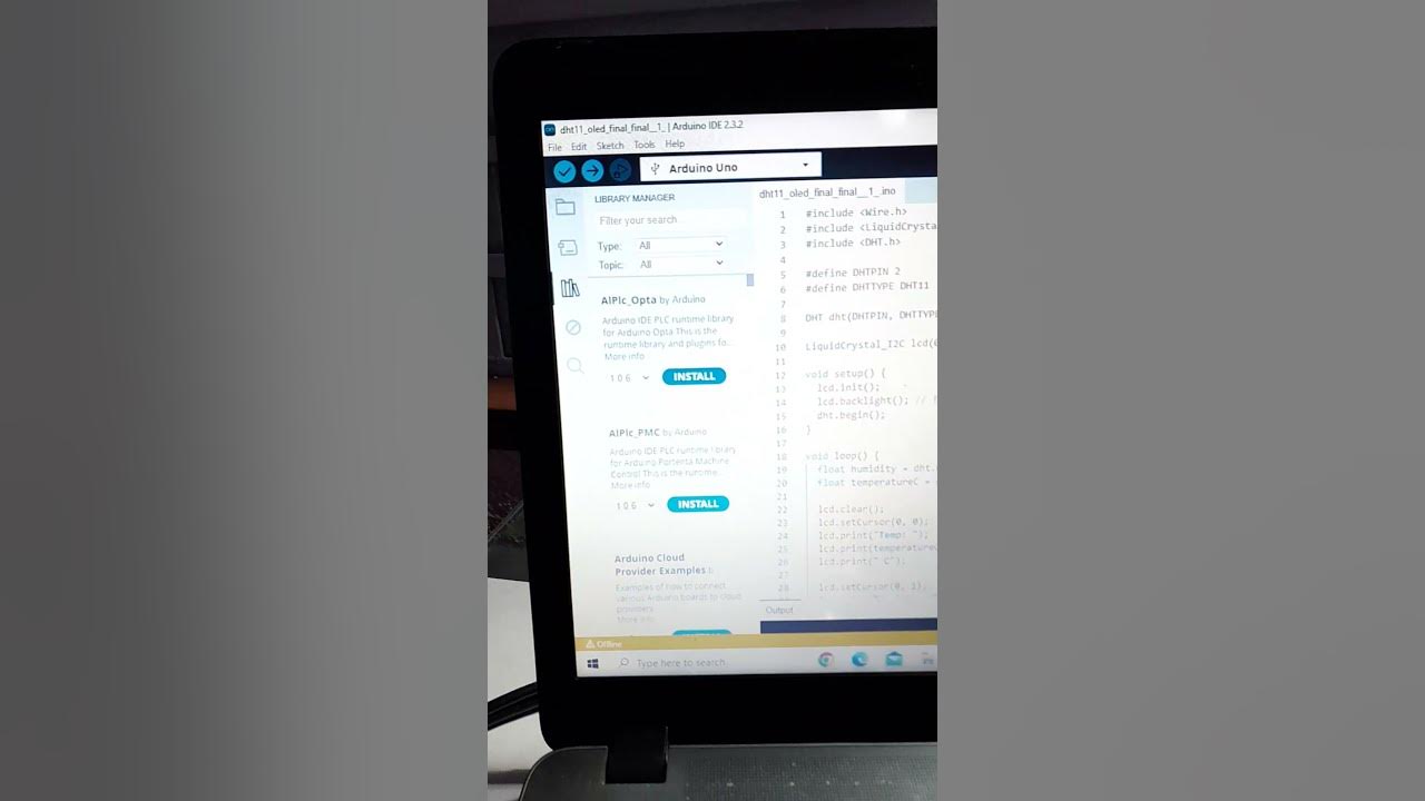 Make Humidity And Temperature Monitor With Arduino Uno Dht11 Sensor Arduino Arduinoproject