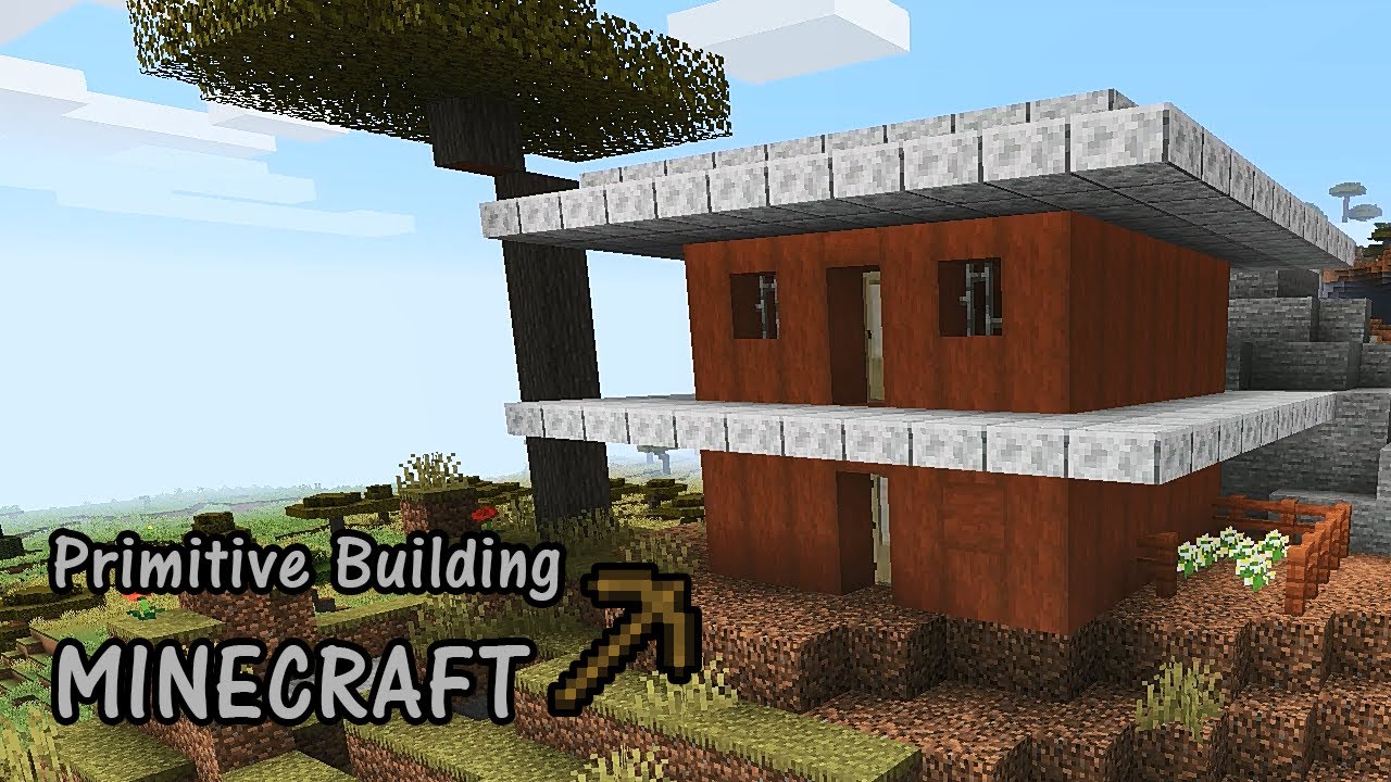 Survival Villa | Minecraft Primitive Builds - YouTube