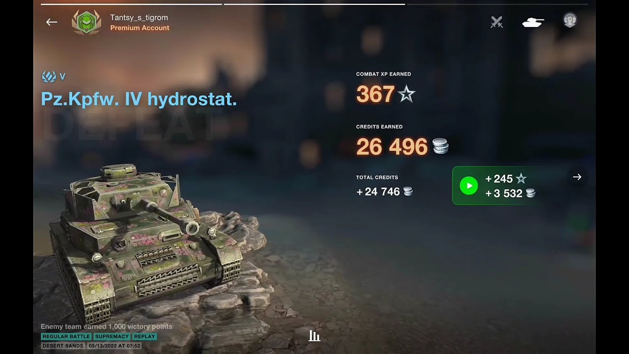 Panzer Kampfwagen IV hydrostat! You MUST buy, best Tank in WoT Blitz ...