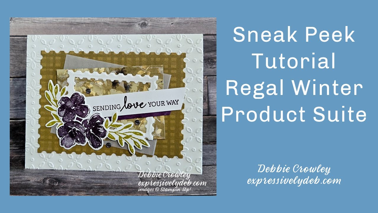 Stampin' Up! /Septenber-December Mini Catalog//Sneak Peek//Regal Winter Suite//Card Tutorial ...