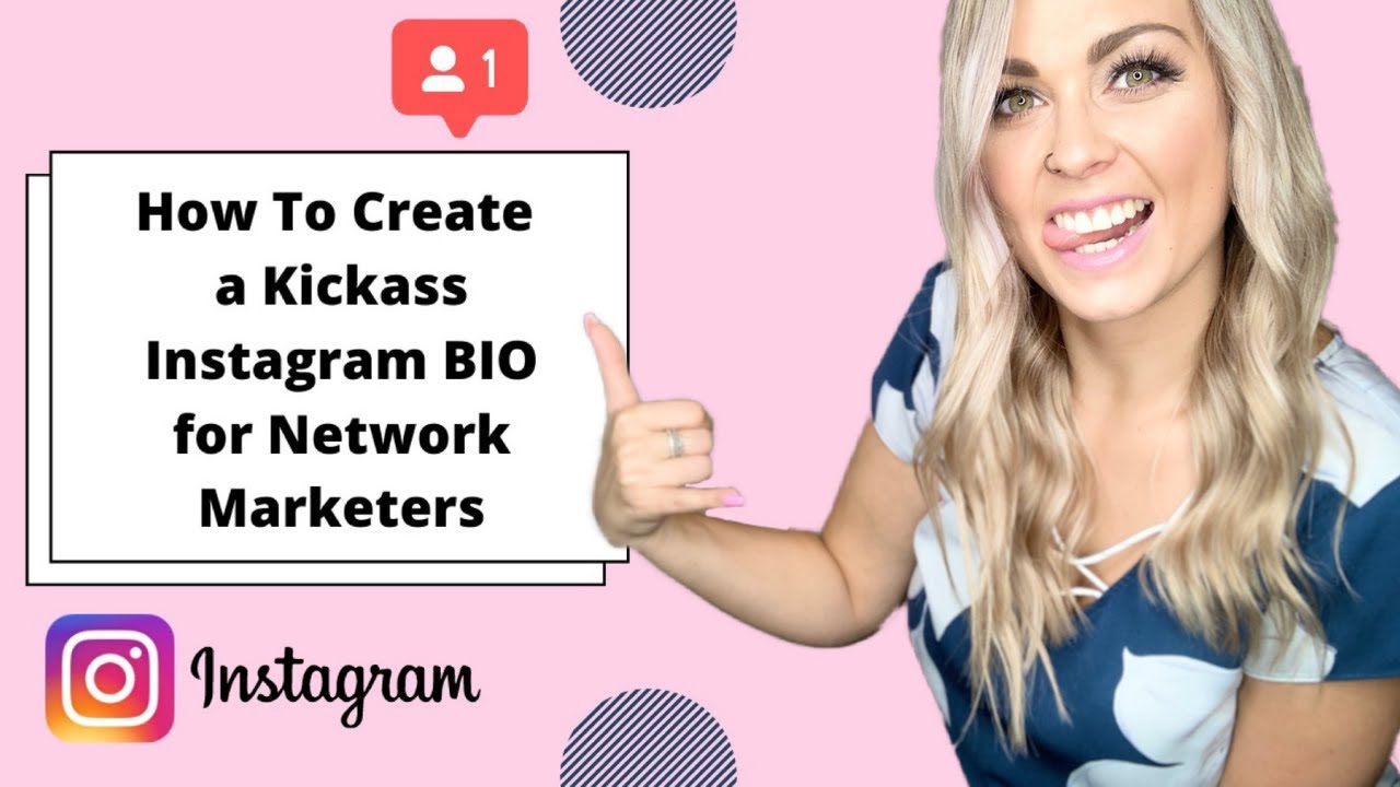 How To Create a Kickass Instagram BIO for Network Marketers - YouTube
