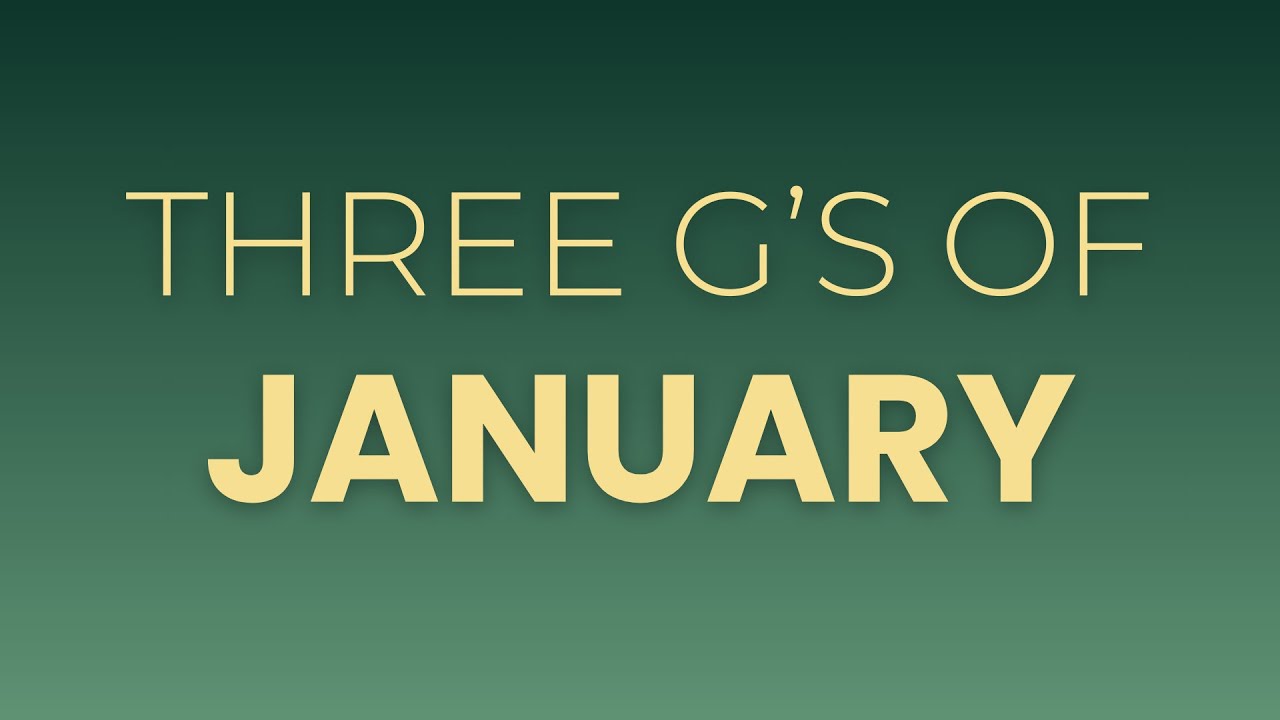 The Three G's of January: Giving - YouTube