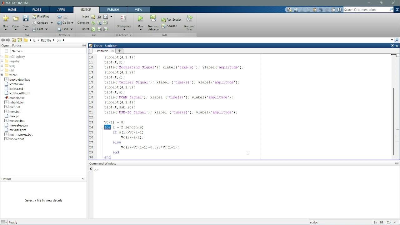 FM Demodulation Matlab Code - YouTube