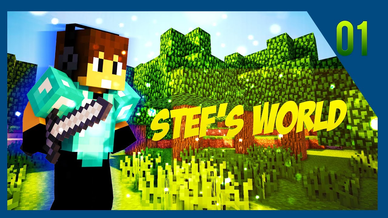 Minecraft Stef's World [Ep.1] - Inceperea constructiei! - YouTube