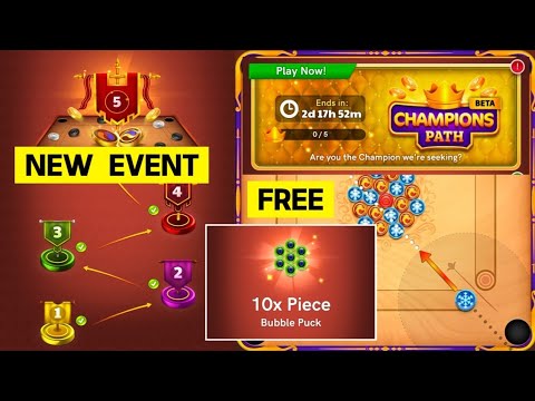 Carrom Pool New Champion Event | Free Bubble Pucks Reward | Full Details - YouTube