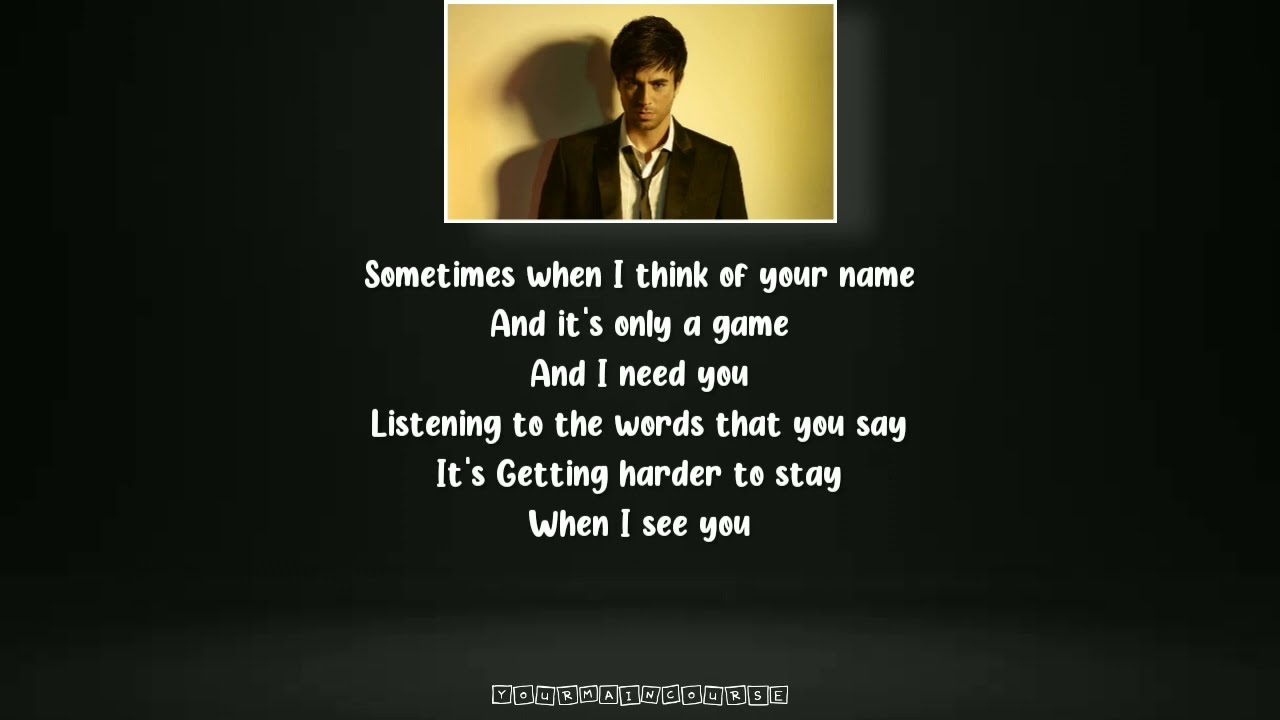 Enrique Iglesias - Only You (Lyrics) - YouTube