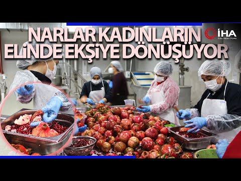 Zahmetle Toplanan Narlar Kadınların Elinde Ekşiye Dönüşüyor
