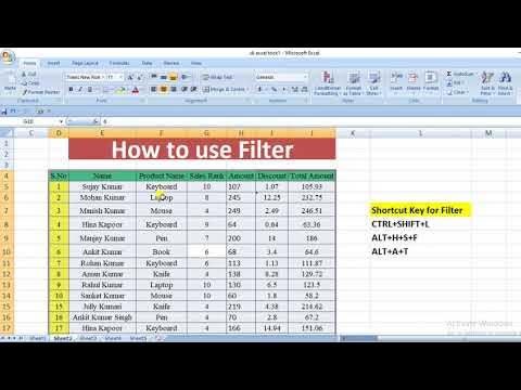 #short | MS Excel Filtering Data | How to Create Filter in Excel | चुटकियो में फ़िल्टर लगाना ...