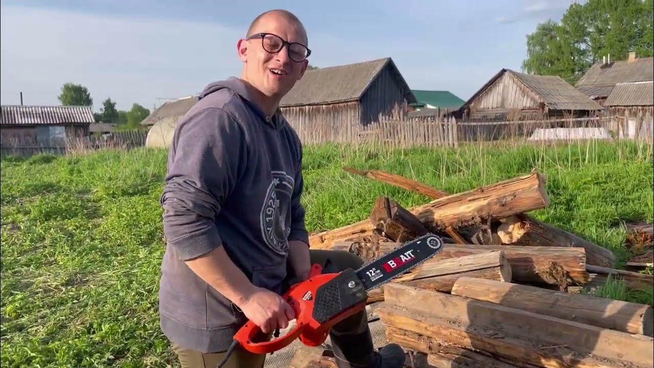 BRAIT BR-1512 - достойная электропила для сада - YouTube