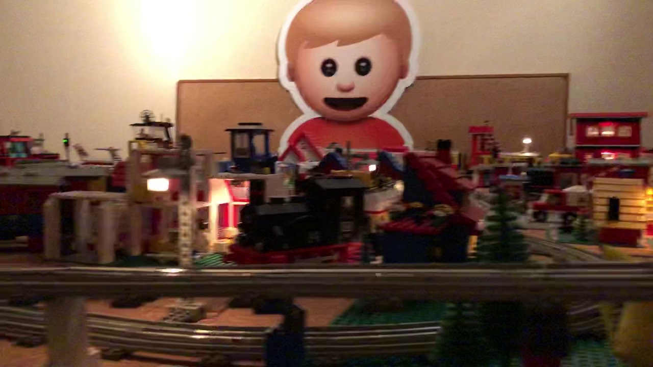 Old 12v LEGO trains layout - YouTube
