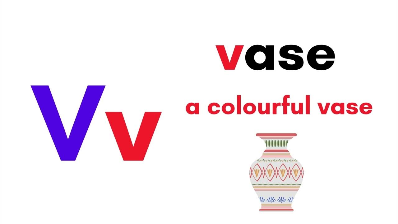 Letter Vv | Tracing Vv | Alphabet Vv | Phonics Sound | Kindergarten ...