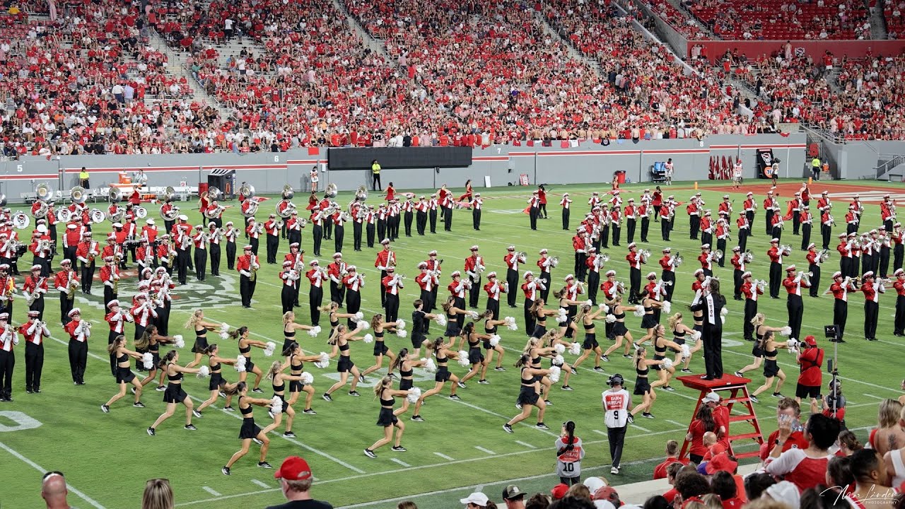 NC State Marching Band - Halftime Show at Football Game, 8/29/2024 ...
