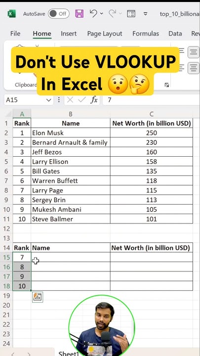 Don't use vlookup in Excel #excel #exceltips #exceltricks #shorts - YouTube