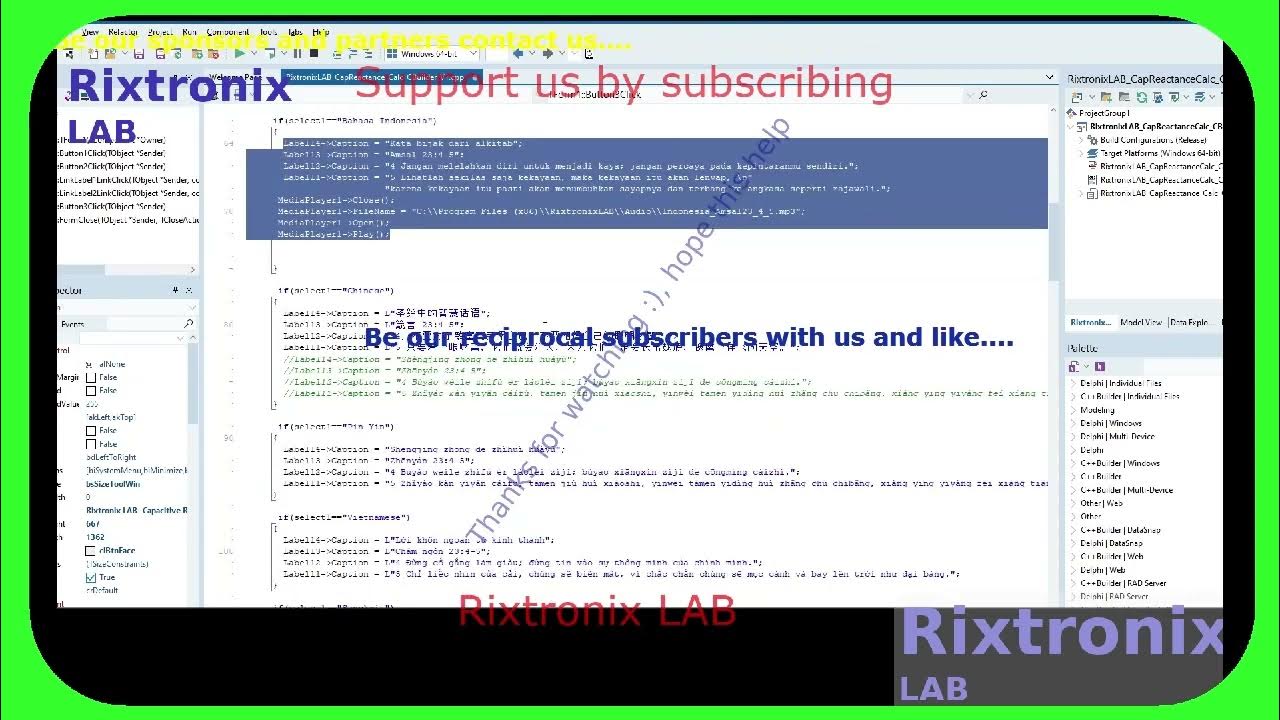 MediaPlayer Code C Builder Simple - YouTube