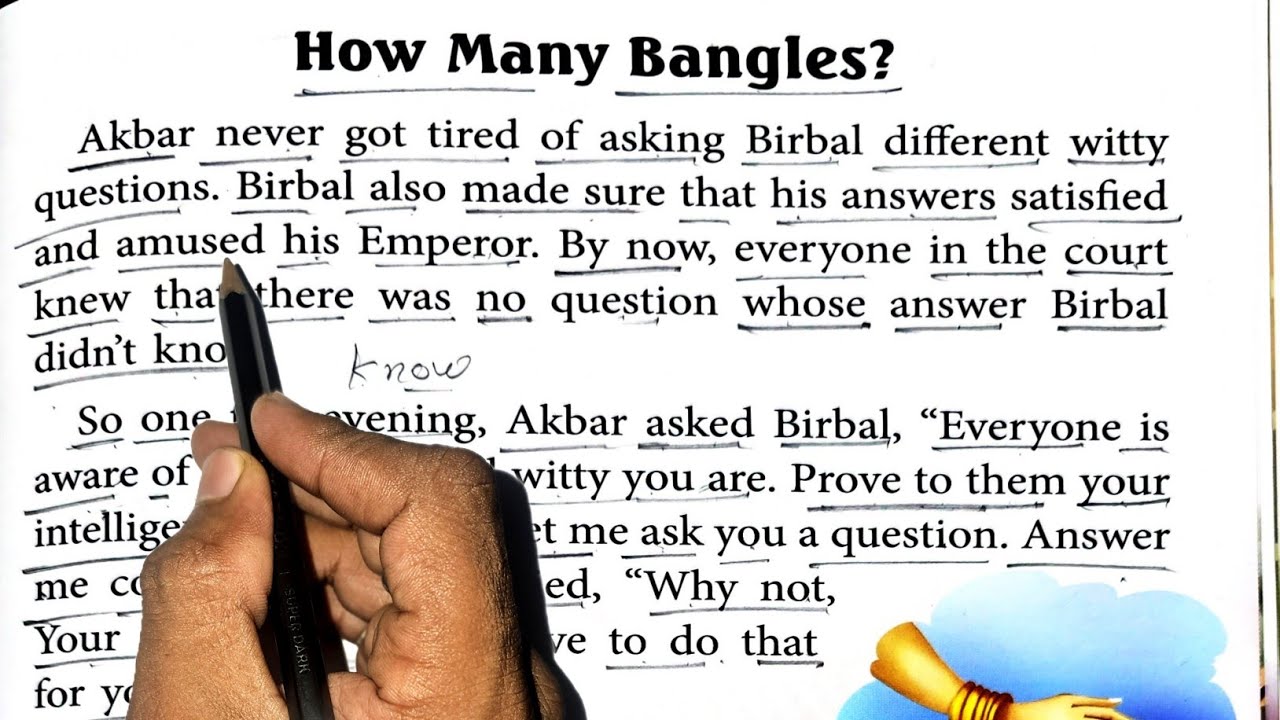 How many Bangles||English Reading||English Story || English padhna ...