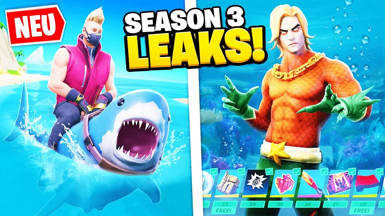 *OMG* Ersten SEASON 3 LEAKS mit dem NEUEN UPDATE! 😱 WASSER THEMA & HAI ...