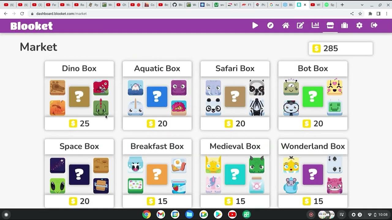 Opening new Dino Box in Blooket. Can I get a T REX part 6 - YouTube